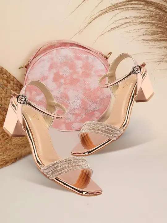 Women Stylish Block heel sandals Casual Wear Weeding Heels Party Heels ...