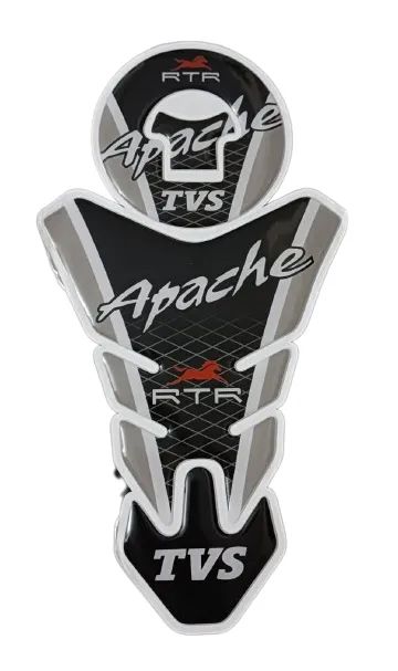 Fuel tank Pad sticker for Apache RTR motorcycle. Black | Daraz.com.bd
