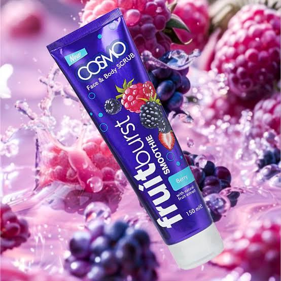 COSMO Fruit Burst Smoothie Berry Face & Body Scrub 150ml – Brightening ...