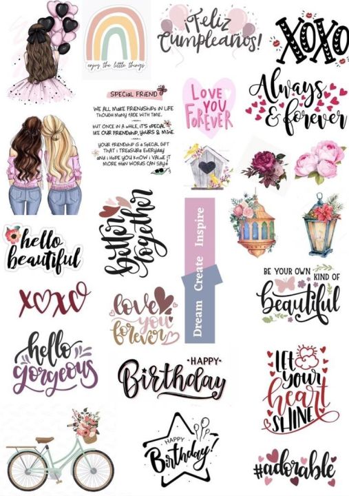best friends tag sheet stickers besties | Daraz.pk