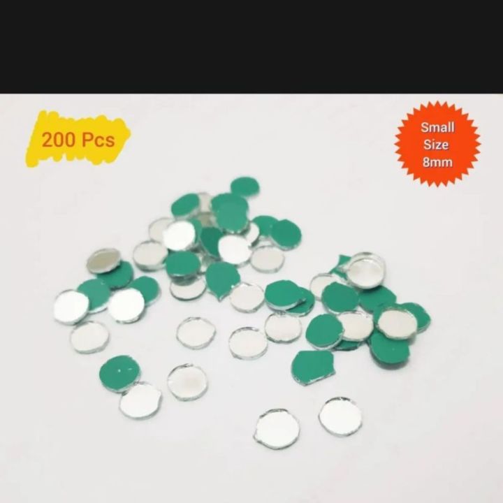 200 pcs small round mirrors for dress decoration and other crafts ...