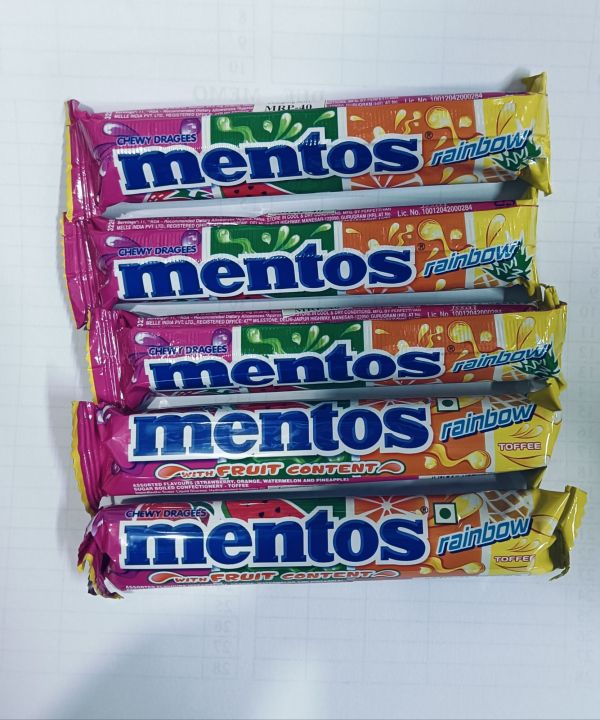 Mentos - Stick Rainbow -28.6gm 5pc | Daraz.com.bd