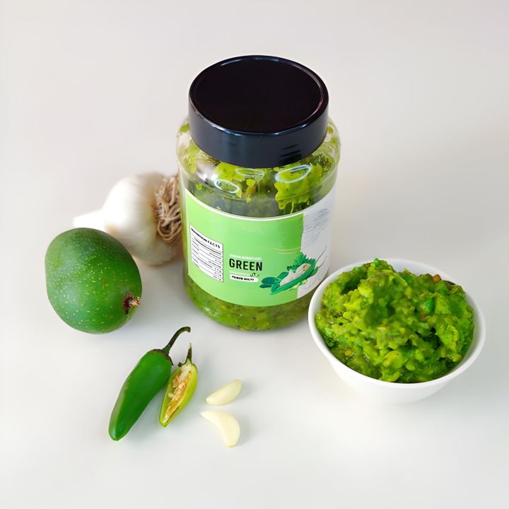 Shikarpuri Green Achar Chatni – 1kg Spicy, Tangy Pickle with ...