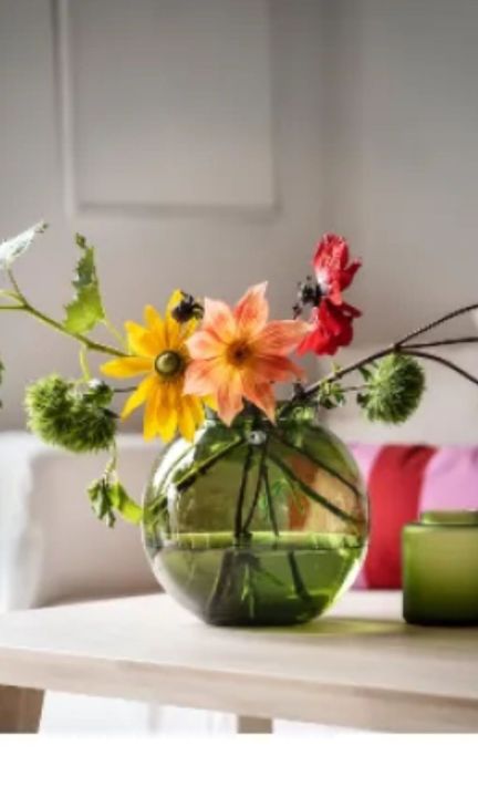 Aquarium Fighter fish and Vase For Flower with 6 inch Mini aquarium ...