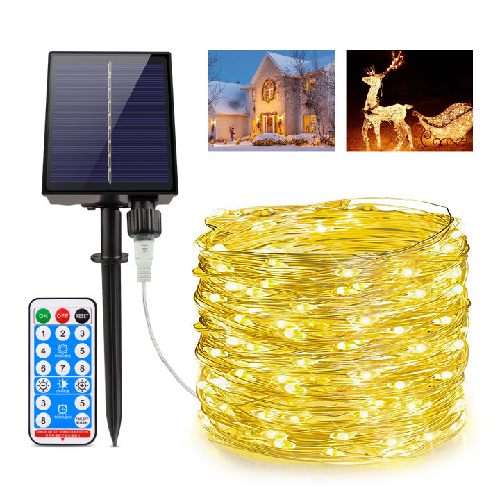 Fast Charge Solar String Fairy Lights 100M 1000 LED Waterproof Outdoor ...