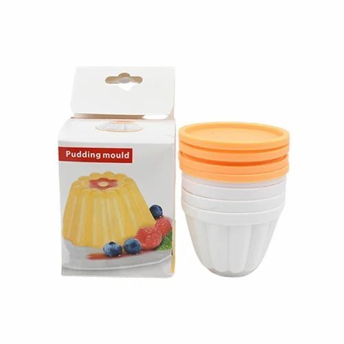 Steamed Pudding Mold Set with Lids Plastic Dessert Cup | Jelly, Custard ...