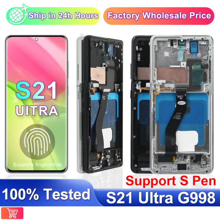 S21 Ultra AMOLED Screen for Samsung Galaxy S21 Ultra 5G G998B G998B/DS ...
