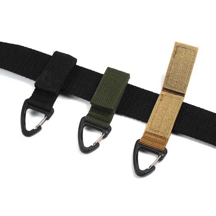 1-3Pcs Tactical Hanging Key Hook Clip Clamp Buckle Nylon Webbing Molle Belt Carabiner Outdoor ...