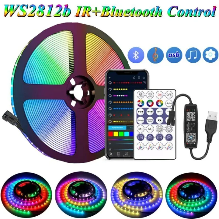 USB 5V Magic Color USB Light Strip RGB Bluetooth-Compatible 5/10/15/20 ...