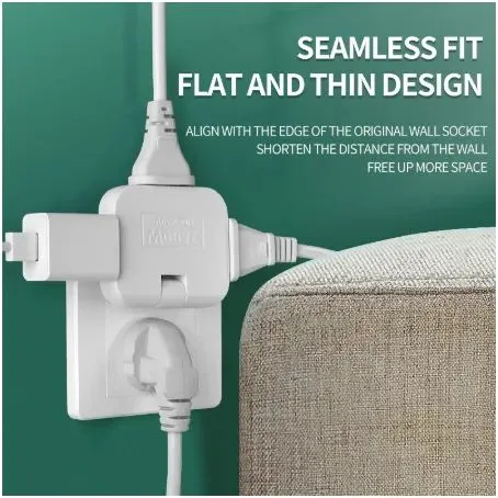 3 in 1 Mutli Plug Travel Adapter Socket (3 Power Socket) High Power EU ...