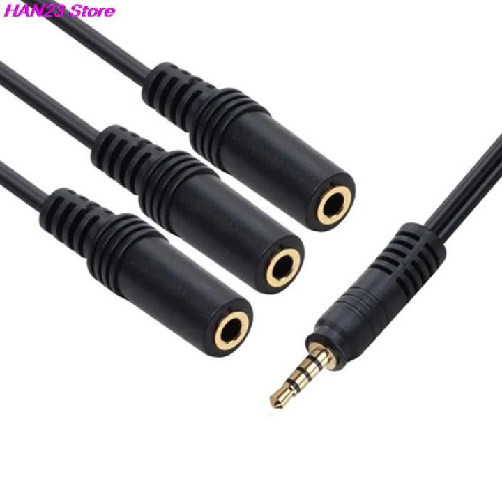 3.5mm 3 Way Port Aux Multi Headphone Earphone Audio Splitter Adapter 3 ...
