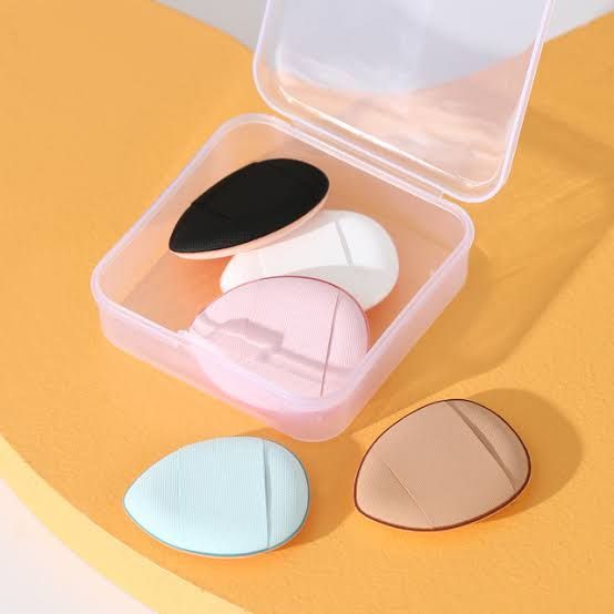 Finger Puff Sponge Makeup Mini Partial Concealer & Foundation Sponge(5 ...