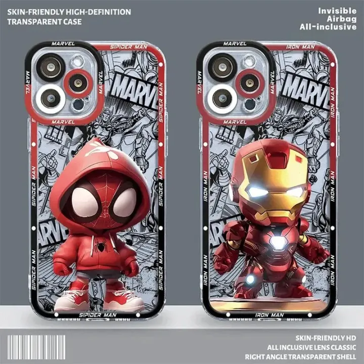 Marvel Chibi Spider Man Phone Case For Samsung Galaxy S25 Edge S23 S22 ...
