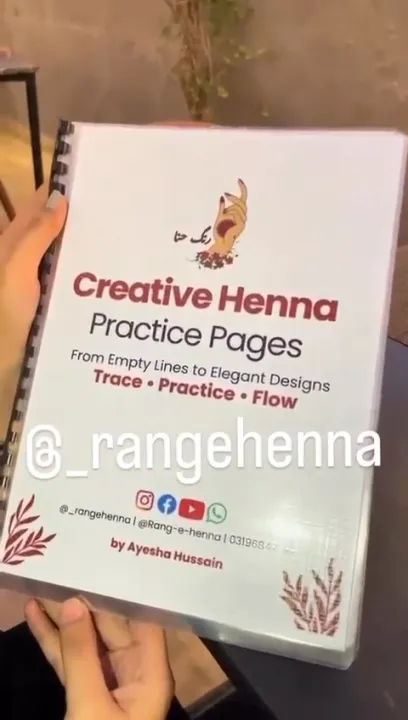 Creative Mehendi Practice Pages Book – Easy Arabic, Bridal & Floral ...