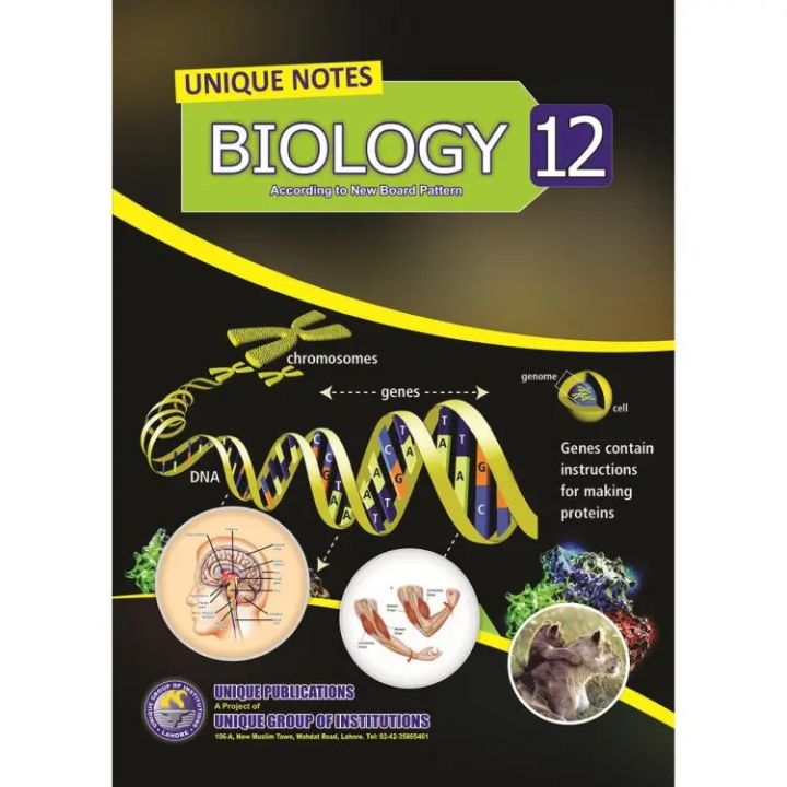 Biology Unique Notes 12th Class According to New Board Pattern | Daraz.pk