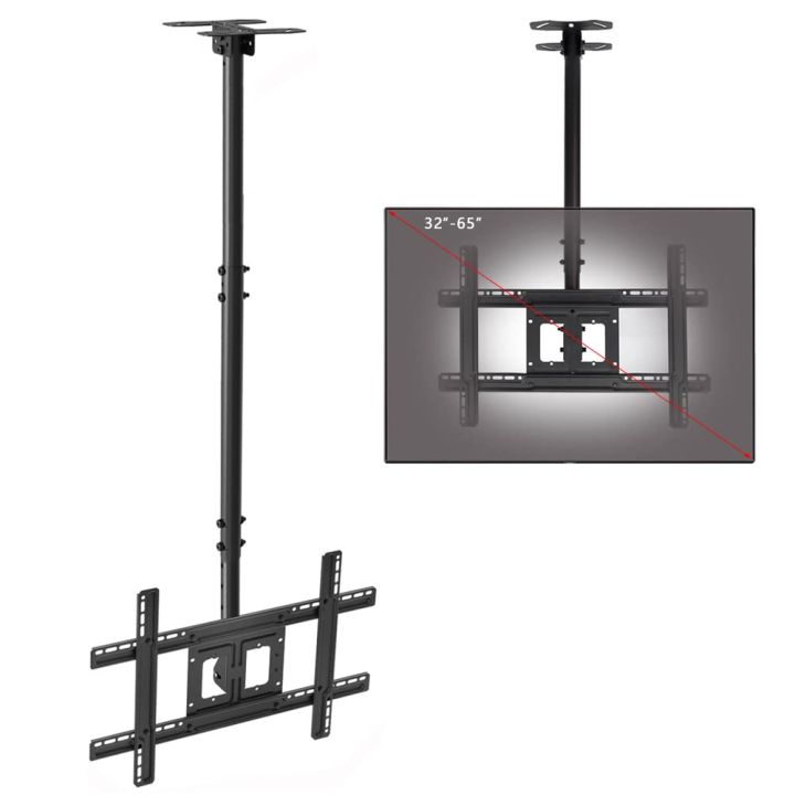Ceiling TV Mount Bracket for 26-55 inch TVs, adjustable flip-down ...