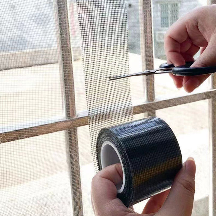 Window Screen Patch Repair Kit Fiberglass Covering Mesh Strong Adhesive ...
