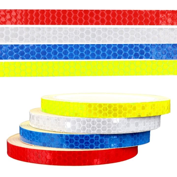 8m Reflective Tape PVC Bicycle Wheels Reflect Fluorescent Sticker Bike ...