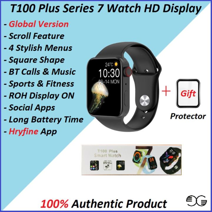 T100+/T100 Plus Smart Watch Series 7 Watch 1.75" HD Display | Daraz.pk