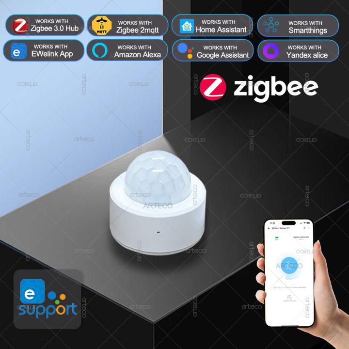 Ewelink Zigbee 3.0 Mini PIR Motion Sensor Human Motion Infrared ...