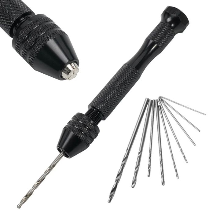 0.3-3.2mm Small Hand Drill Set Woodworking Drilling Tools For Models ...
