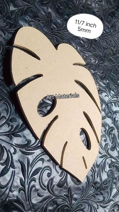 MDF Monstera Shape for Artists 5mm 11/7 inch | Daraz.com.bd