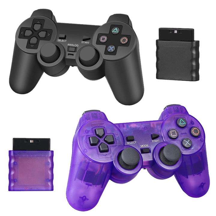Wireless Gamepad for Sony PS2 Controller for Playstation 2 Console Joystick 2.4G Double ...