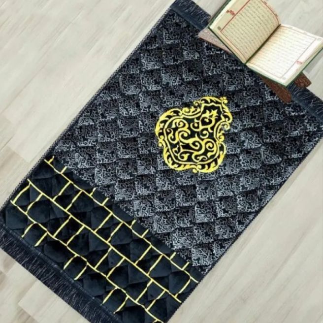 prayer mat premium quality velvet foam embossed quilted foam jaye namaz ...