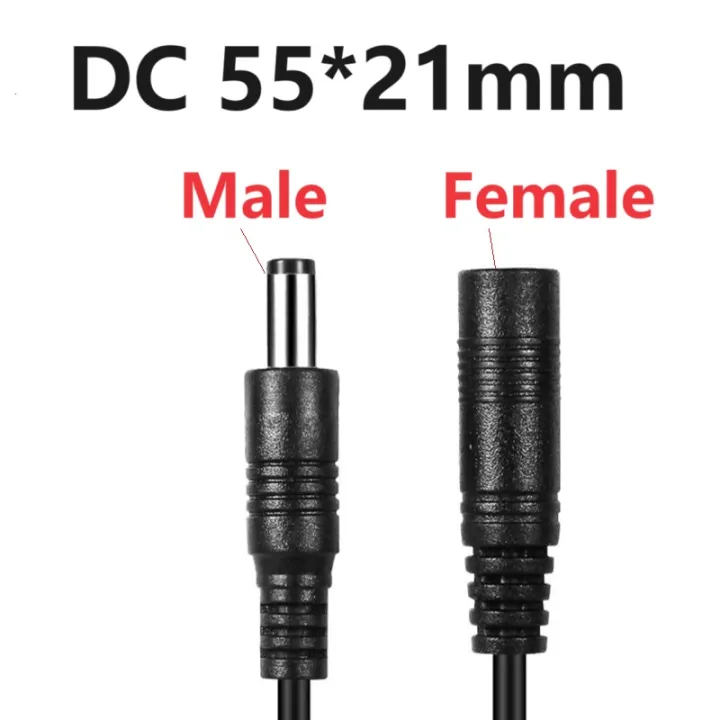 5m 12V DC Power Cord 5.5*2.1mm Male Female Extension Cable DC 5.5*2.1mm ...