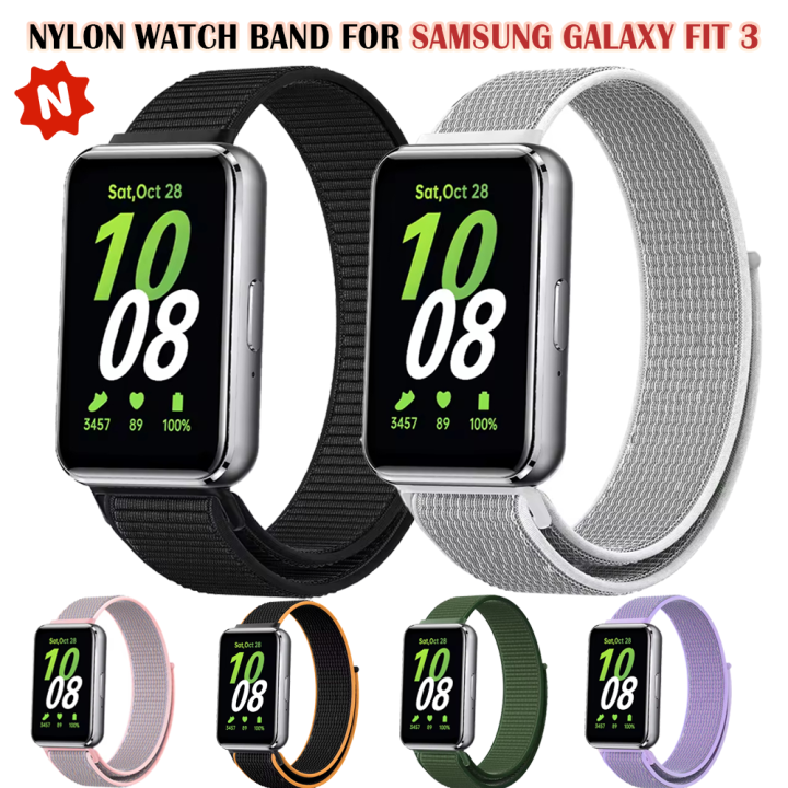 Nylon Watch band for Samsung Galaxy Fit3 Adjustable Loop Elastic Strap ...