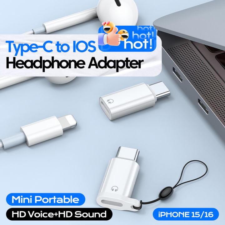 Type C To lighting OTG Headphone Adapter USB C To Lightning Support ...
