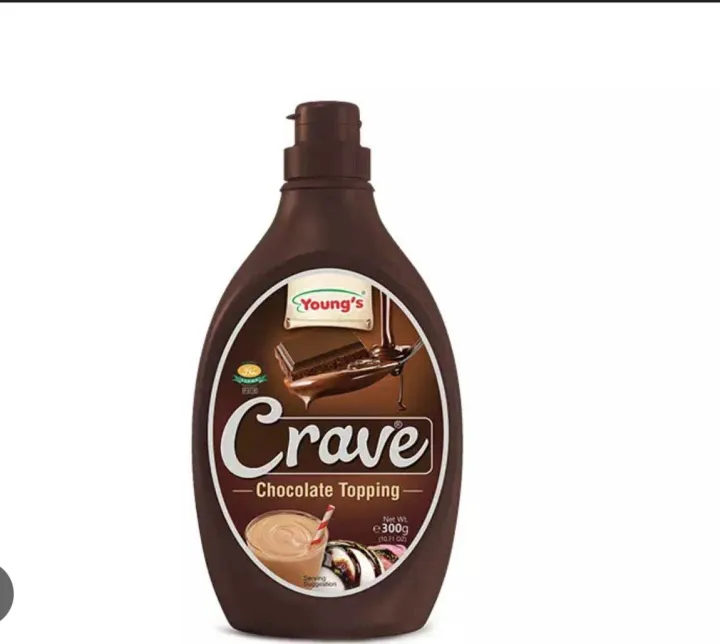 Crave Chocolate Topping Syrup – Rich & Creamy Chocolate Flavor (300gm ...