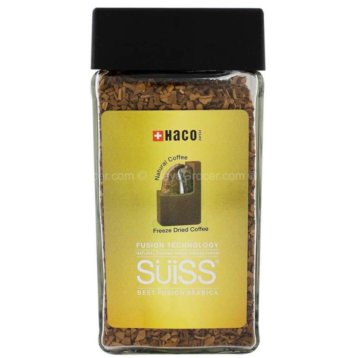 Haco Suiss fusion arabica instant coffee (Switzerland imported) 100g ...