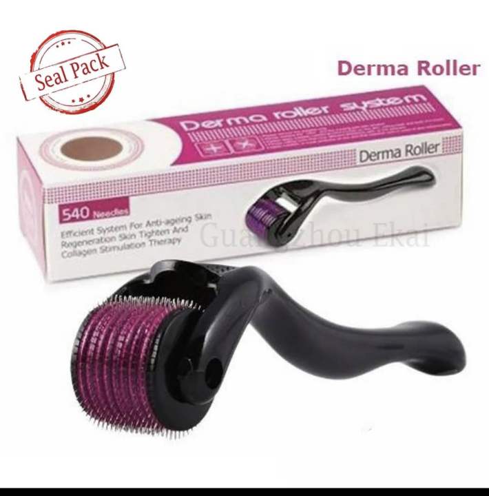Derma Roller 0.5mm with 540 Micro Needle for Hair Growth and Facial ...