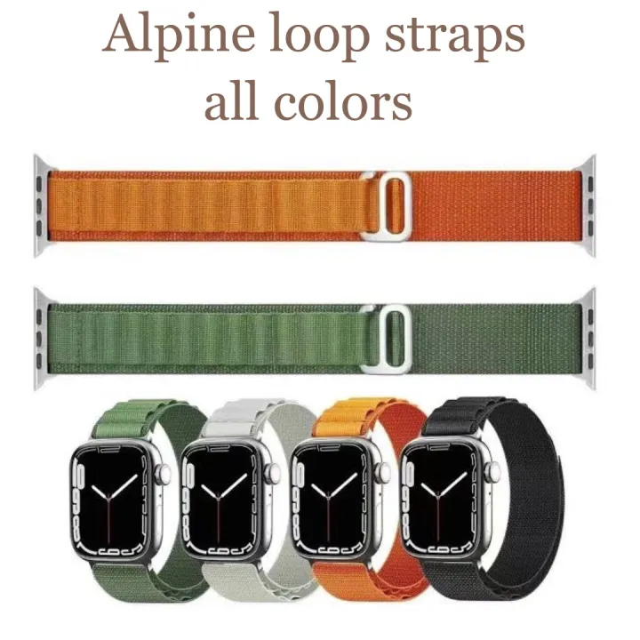 Alpine Loop Straps for Apple Smart Watches 42/44/45/49 mm with metal ...