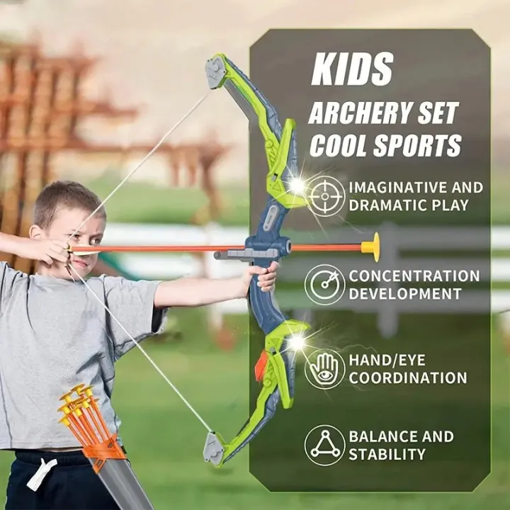 Bow and Arrows for Children Kids Archery Bow Practice Recurve Bow ...