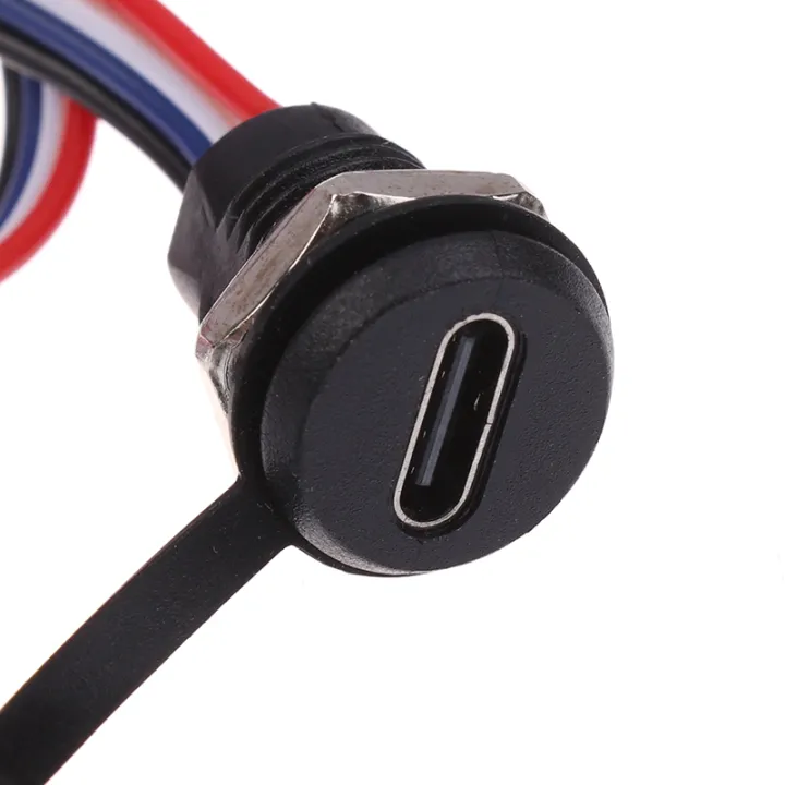 Type C Waterproof Female Connector Jack C Socket USB-C High Current ...