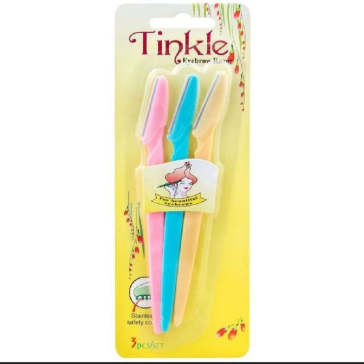 Tinkle Eyebrows razors (pack of 3) Facial hair remover Tools | Daraz.pk