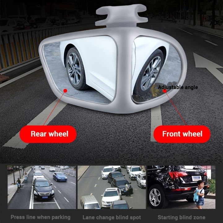 Blind Spot Mirror, Wide Angle Rear View Mirror 360 Degree Rotation ...