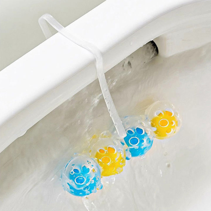 1PC Hanging Toilet Cleaning Ball Toilet Cleaner Blue Bubble Deodorant ...