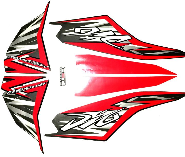 Honda DIO Bs4 Matte Red Full Sticker Kit | Daraz.lk
