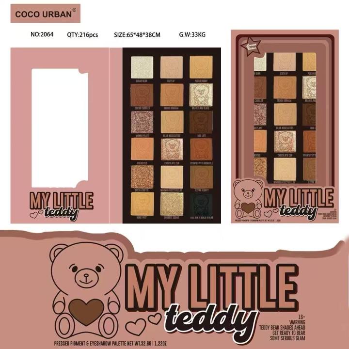 MY LITTLE TEDDY "WARM" Eyeshadow Palette – Highly Pigmented, Long ...