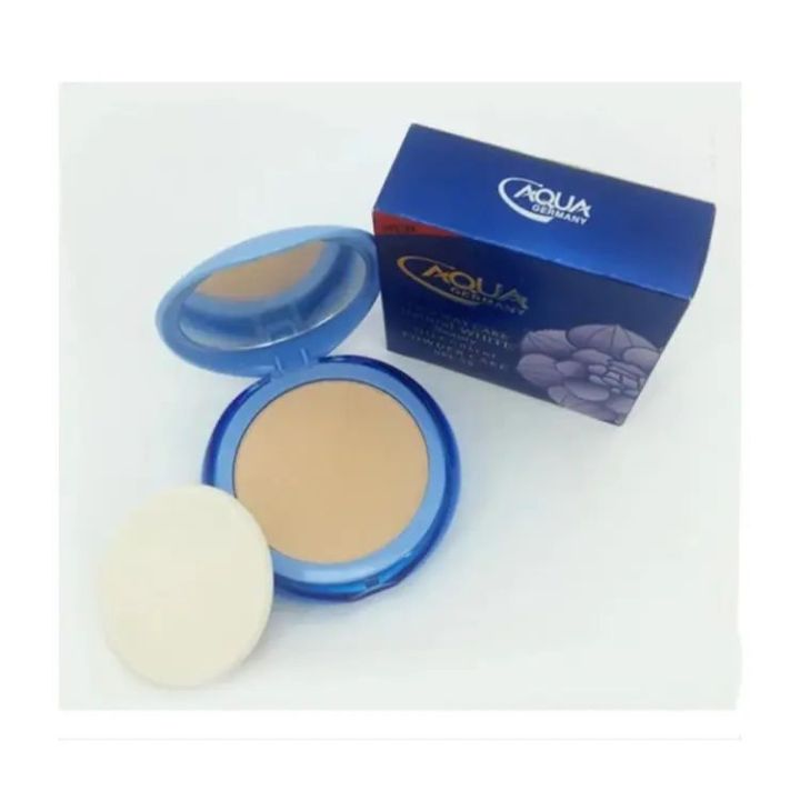 Aqua Color Line Two Way Cake Natural White Beauty Oil Control Powder ...