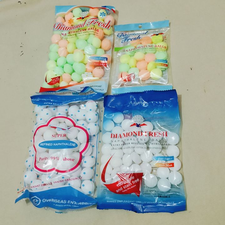 Napthalene Ball White 500g grams(4 packets) Combo Pack | Daraz.com.bd