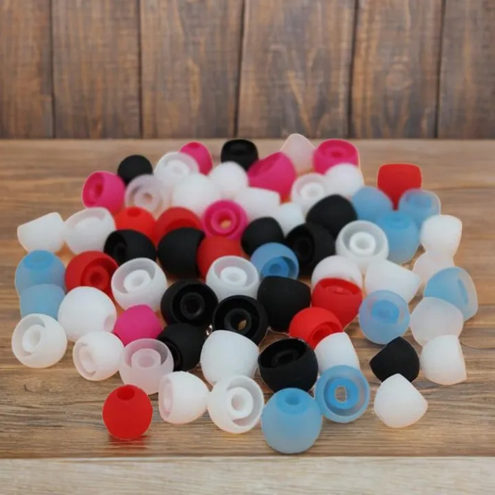 Headphone Silicone Rubber Earbuds Tips, Eartips, Earpad 2 Size 10 ps ...