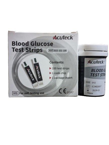 AcuTeck Blood Glucose Strip 100 pcs | Daraz.com.bd