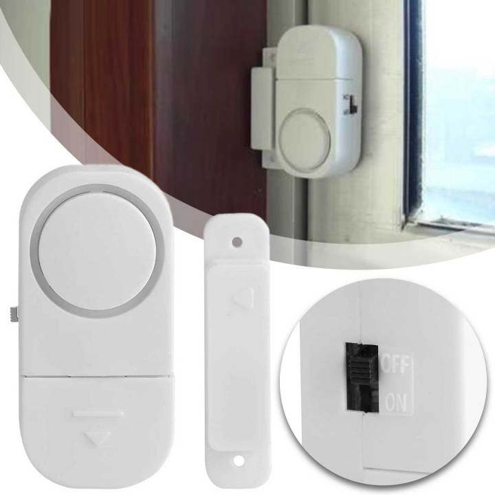 Magnetic Door Window Sensor Anti-Theft Securitys Open Alarm System ...