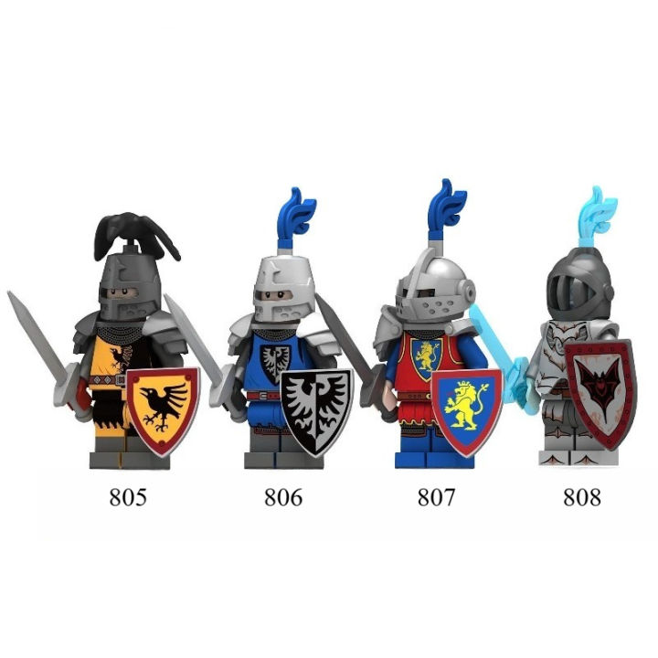 Skeleton medieval castle knight warrior Hores building blocks DIY ...