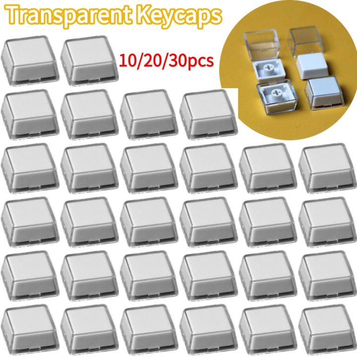 Transparent Keycaps Double-layer Keycaps Removable Paper Clips Custom ...
