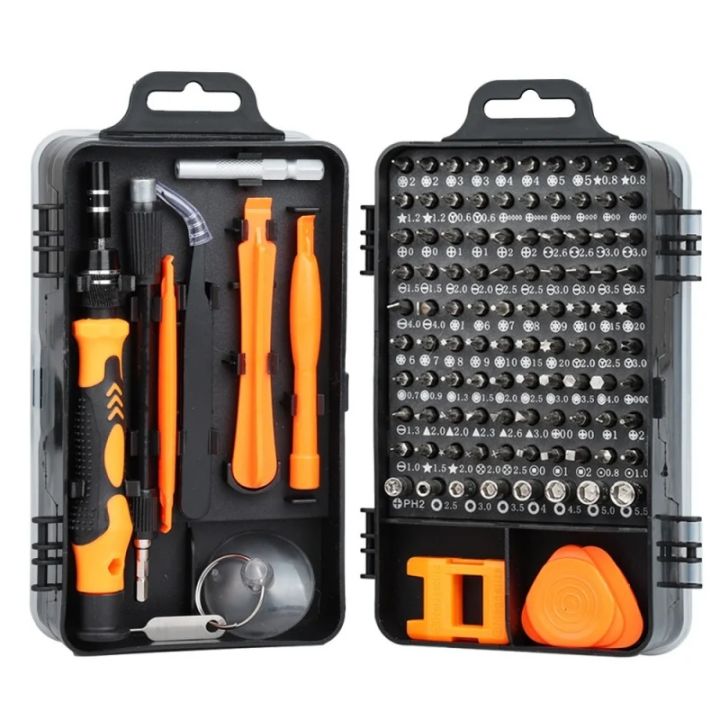 115 in 1 Magnetic Precision Screwdriver Set Mini Repair Tool Kit for Computer Laptop Cell Phone ...